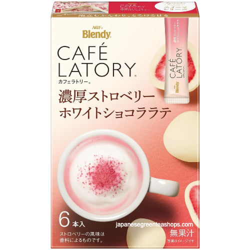 (AGF) Blendy Cafe Latory Rich Strawberry White Chocolate Latte ...