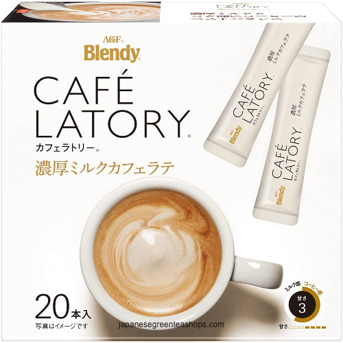 (AGF) Blendy Cafe Latory Milk Cafe Latte 20 Sticks – Japanese Green Tea ...